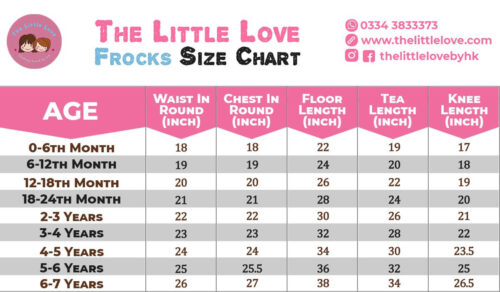 Size Chart – The Little Love