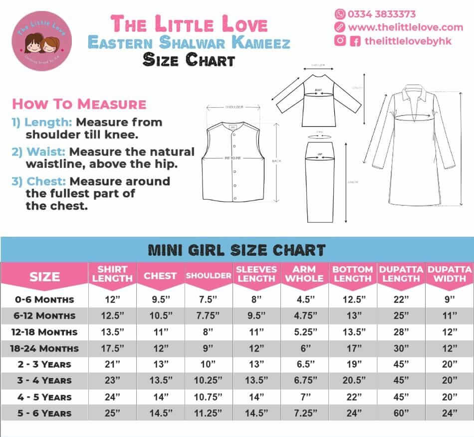Size Chart – The Little Love
